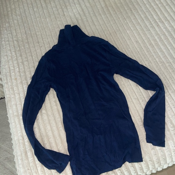 Tops | Navy Blue Turtleneck Sweater | Poshmark